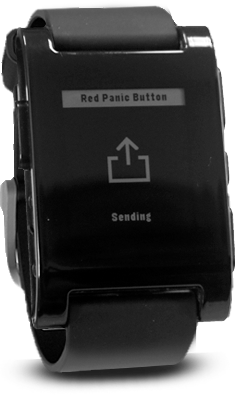 Pebble - Red Panic Button